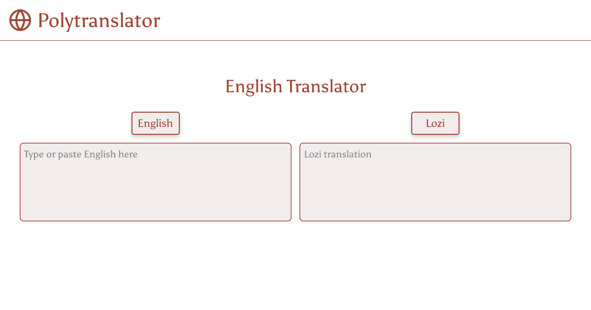 Lozi Translator